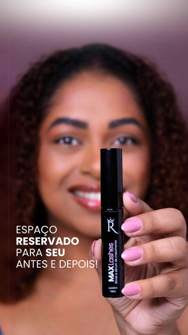 Max Lashes Rímel - 2 em 1 com sérum de crescimento – Rainha Nativa